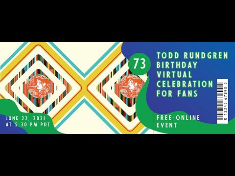 Todd Rundgren Birthday Celebration For Fans - YouTube