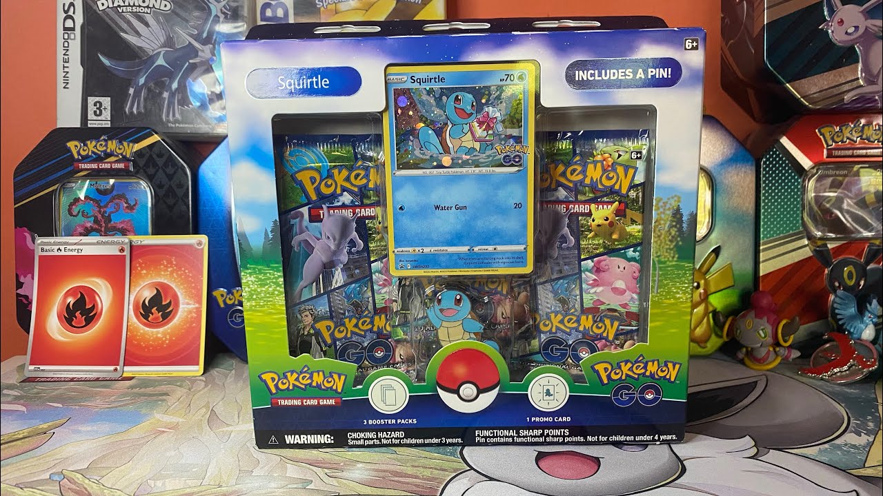 Opening a Squirtle Pokémon GO box - YouTube