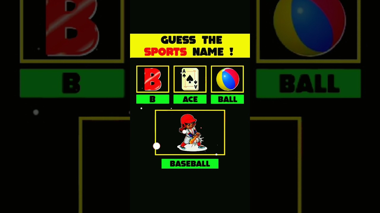 Guess Challenge : Guess The Sports Name ! | Riddles and Puzzles for IQ ...