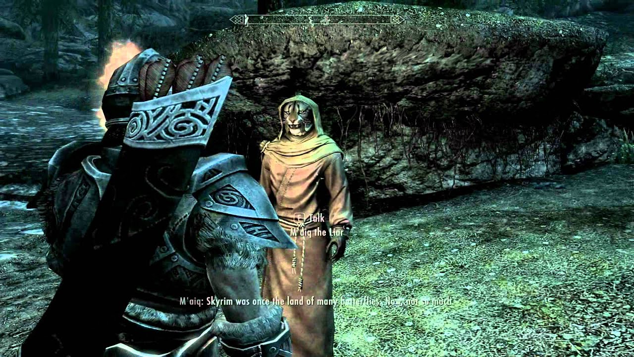M'aiq the Liar In SKYRIM! - YouTube