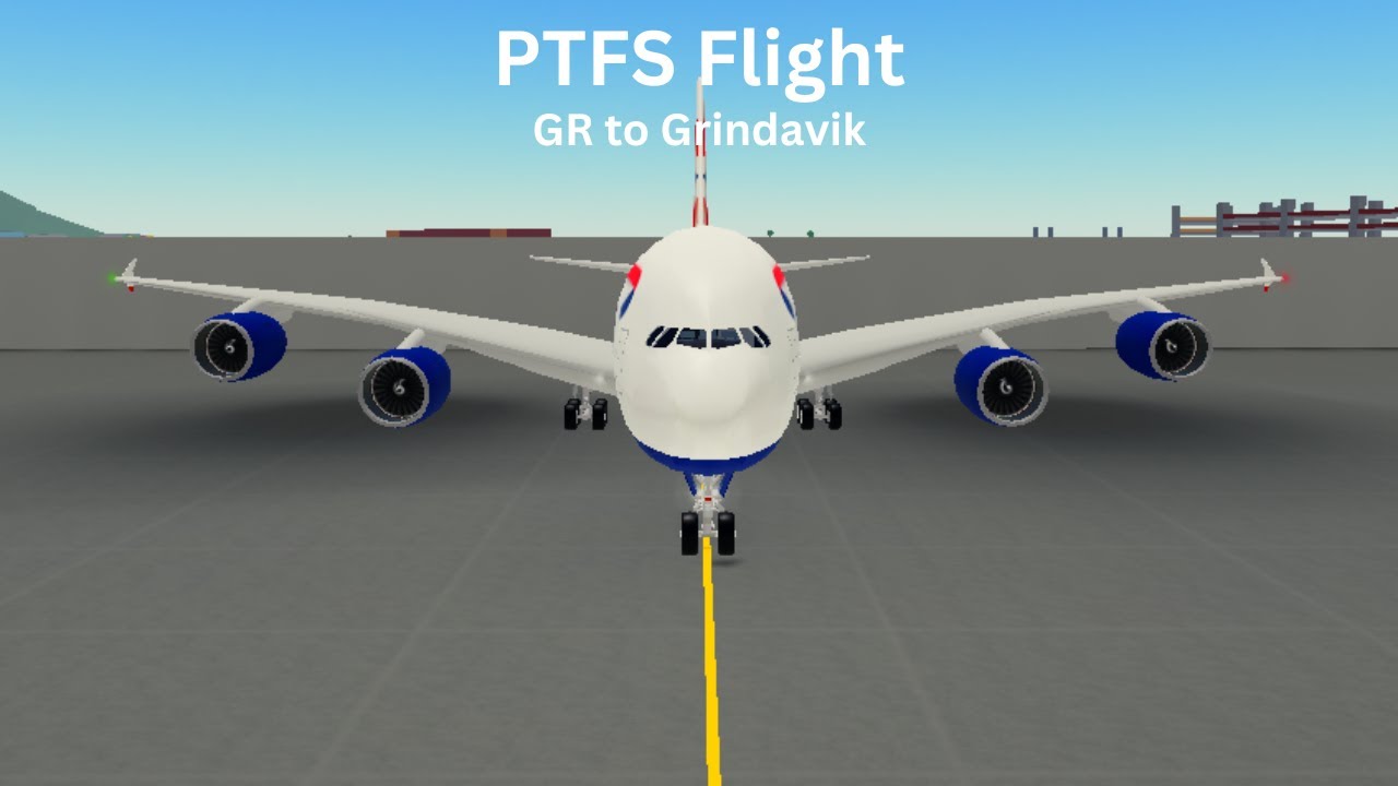 GR to Grindavik PTFS Flight in a A380 (PTFS) - YouTube