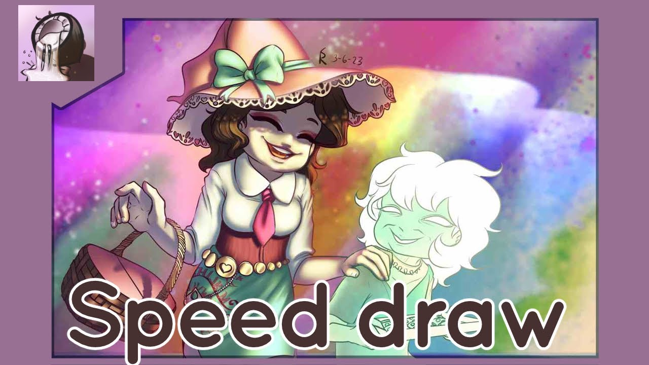 [Speed draw] A Necromancer and her Gran - YouTube