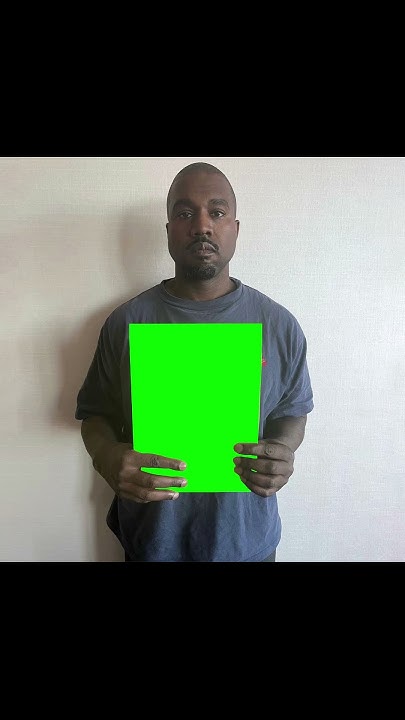 Kanye West Holding Paper Notepad meme (Green Screen) - YouTube