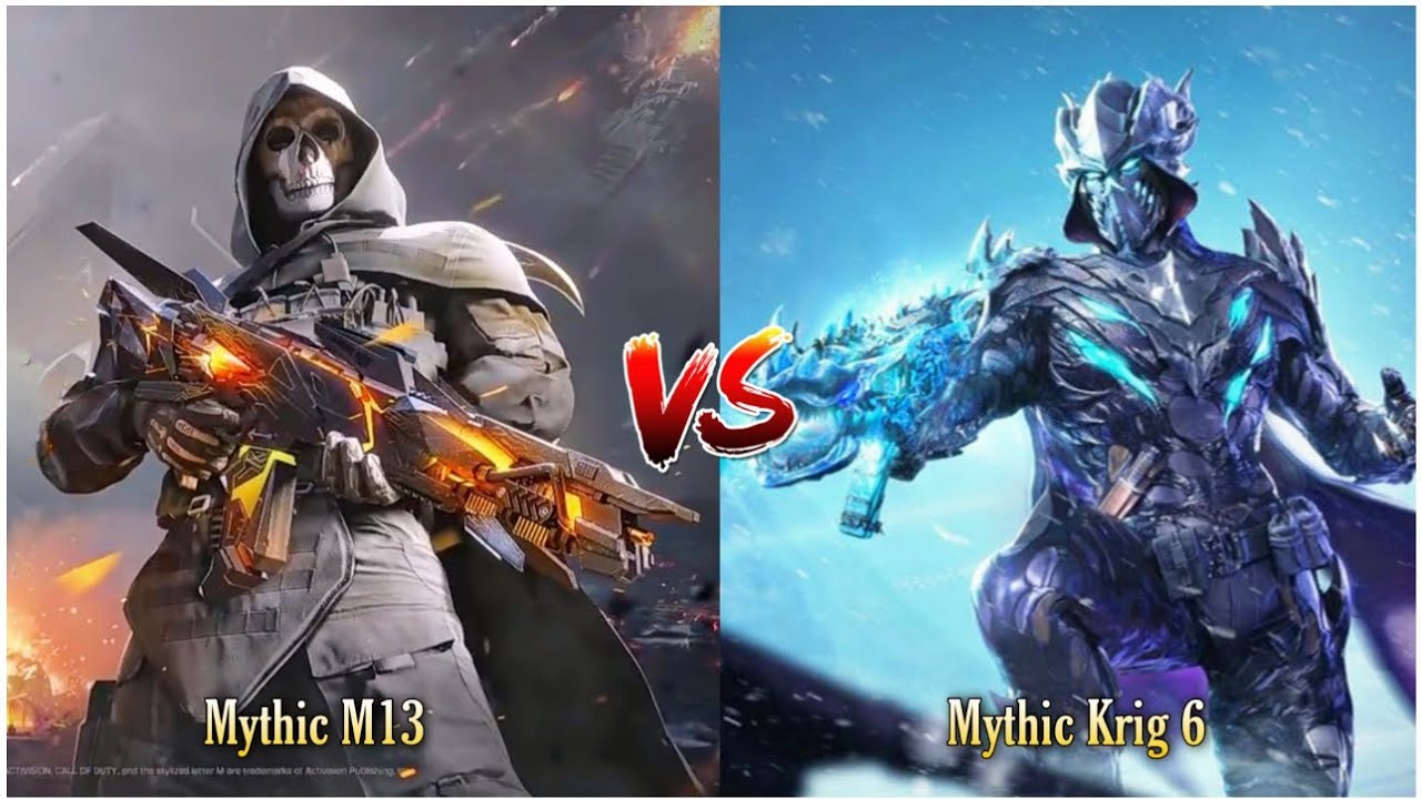 Codm Mythic Krig 6 Vs Mythic M13 Comparison | which one is best 🤩 - YouTube