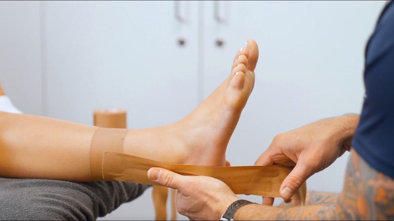 How to Tape an Ankle for Sport | Supportive Taping for Inversion ...
