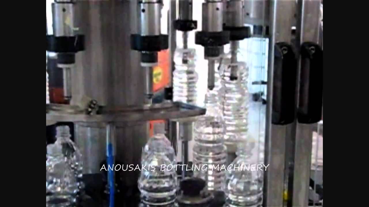 Monoblock Γεμιστικό Βιδωτικό για PET φιάλες με πώμα ασφαλείας - YouTube