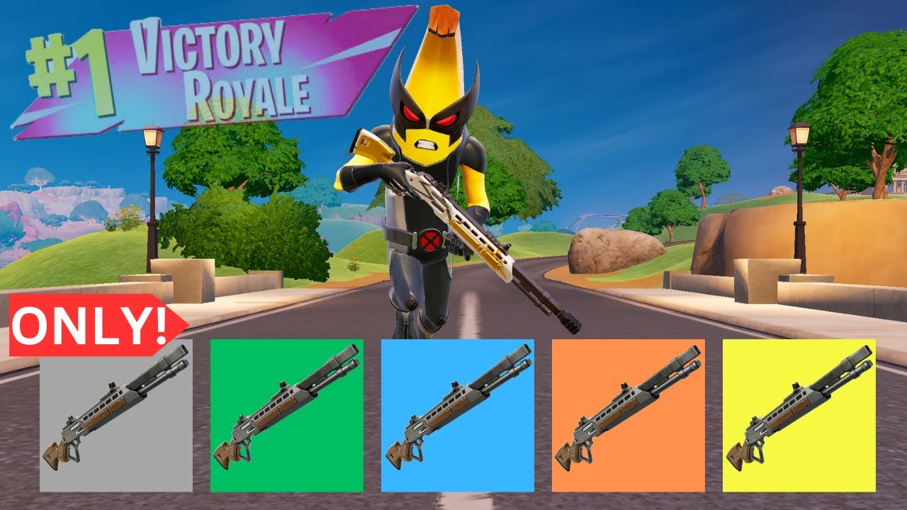 Can I Get Fortnite Victory Royale Using Only Sovereign Shotgun!? - YouTube