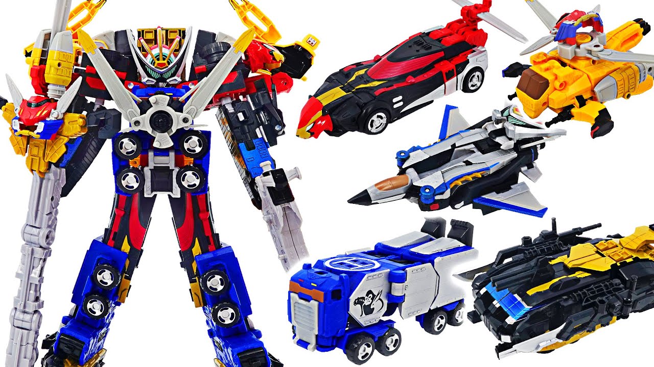 Power Rangers Beast 5 transform combine! Beast-X Ultrazord Ultimate ...