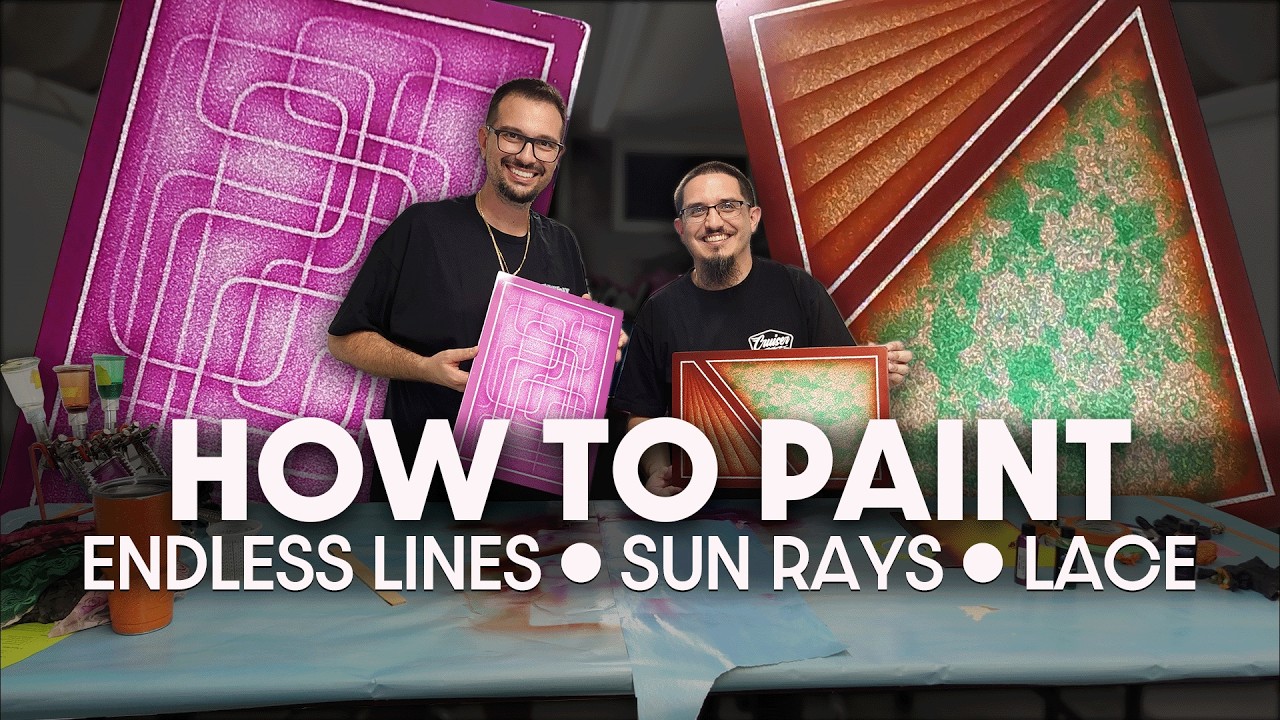How to paint: Lace, Sun Rays & Endless Lines — 70s Lowrider Paint ...