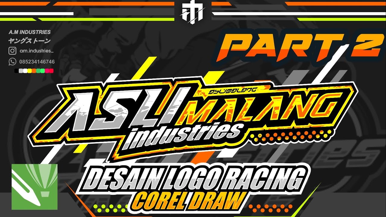 Tutorial Desain Logo Tema Racing Corel Draw Part 2 - YouTube