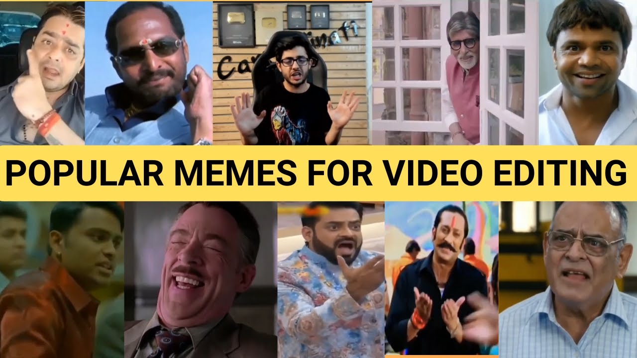 Best Popular Memes for Video Editing ||Gaming Memes ||Top Hindi Memes ...