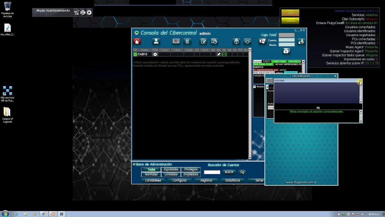 Master Control Tutorial Nº 5 Apagar y prender servidor y controlar el ...