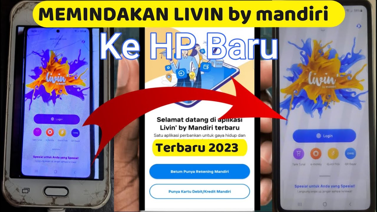 cara mengaktifkan livin by mandiri di hp baru - YouTube