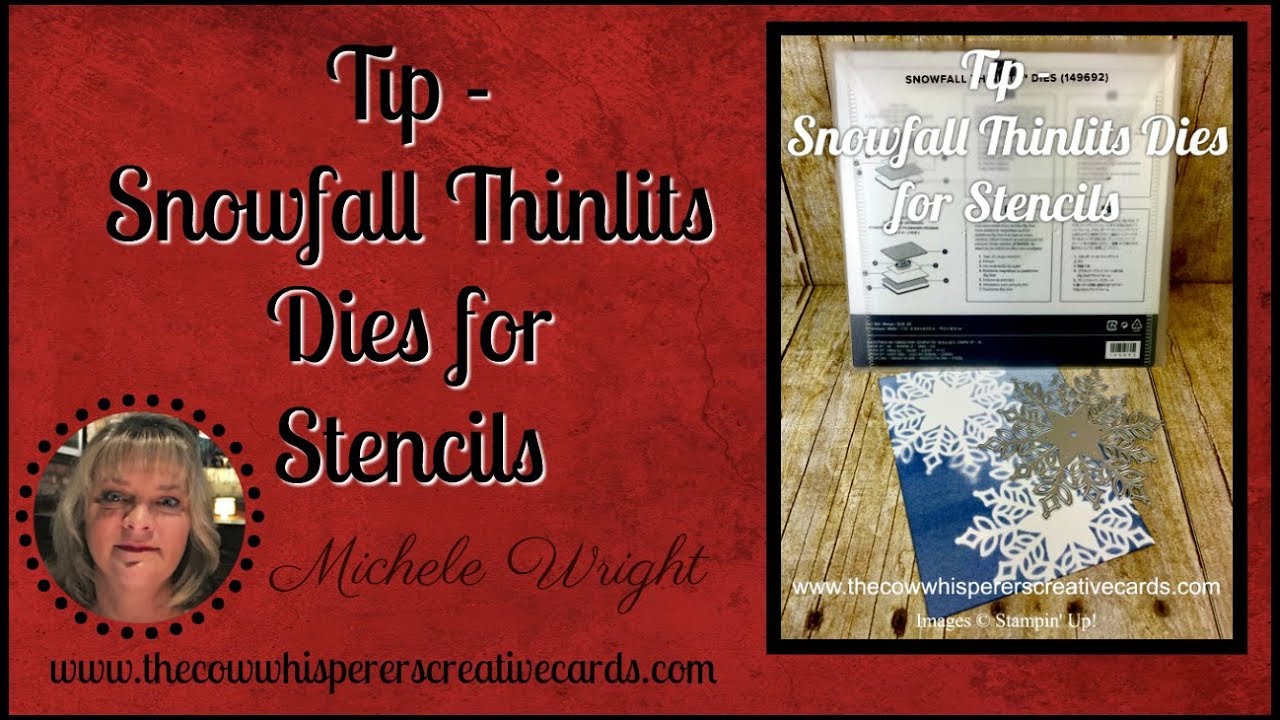 Tip - Snowfall Thinlits Dies for Stencils - YouTube