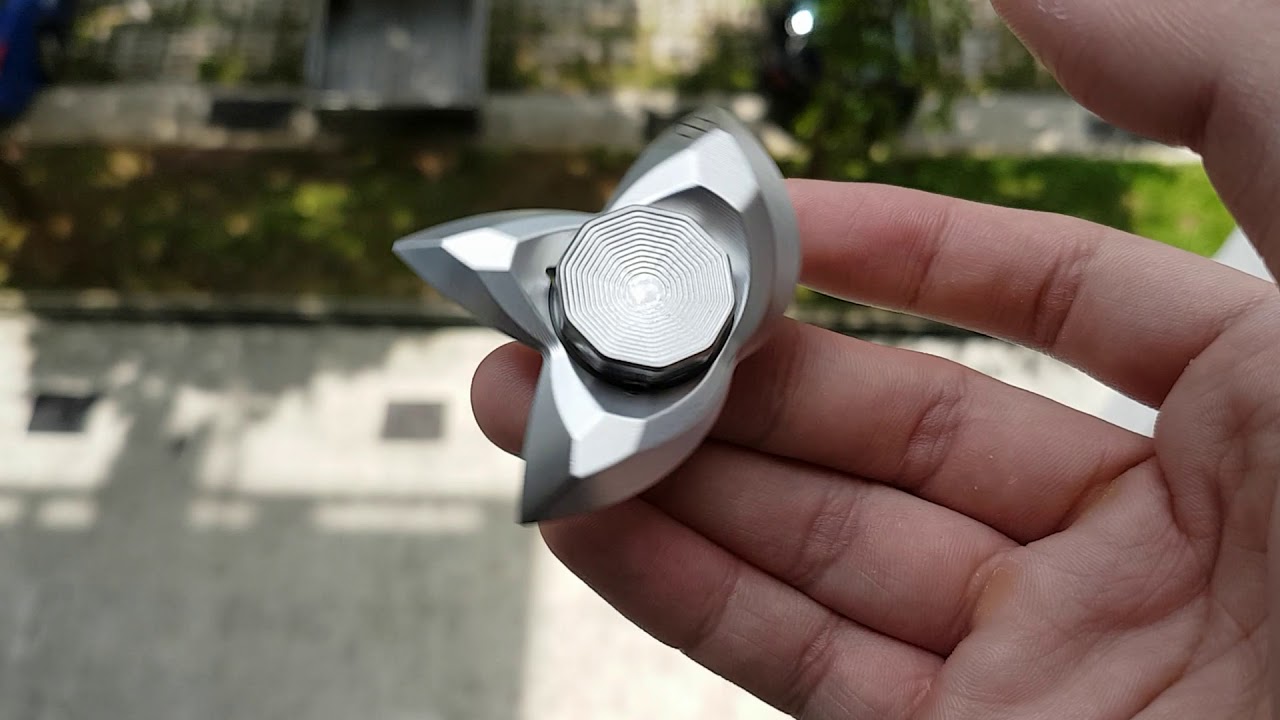 Damned Designs Triad Stainless Steel Fidget Spinner - YouTube
