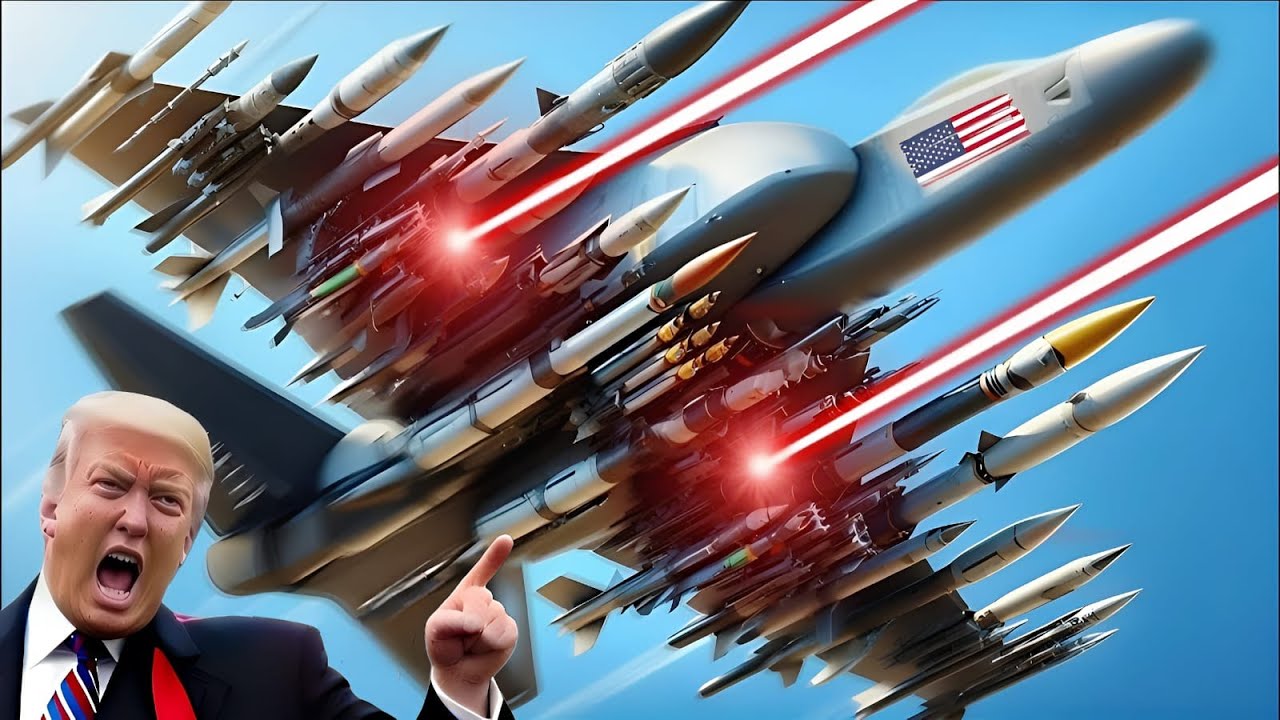 15 minutes ago! US laser-armed fighter jets destroy hundreds of Korean ...