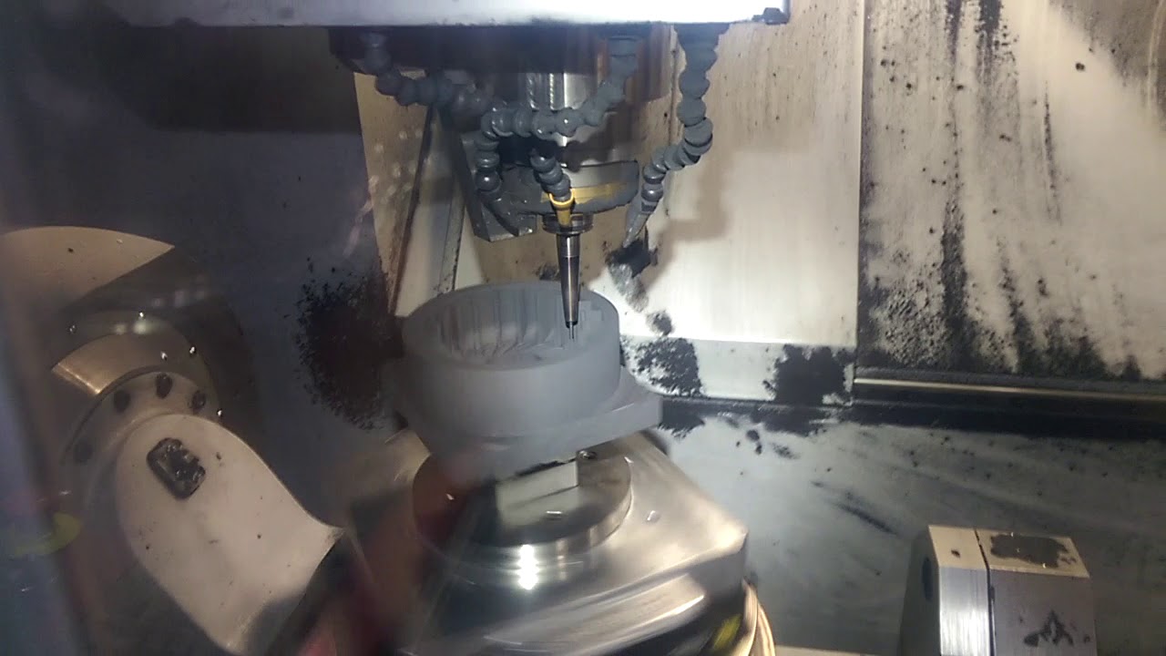 Hypermill 5x finishing - YouTube