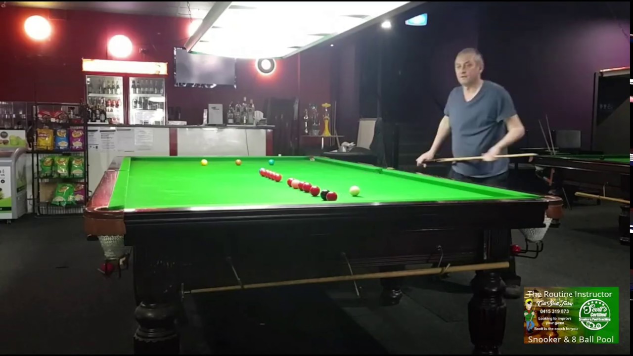 Snooker line up exercise 139 break TC - YouTube