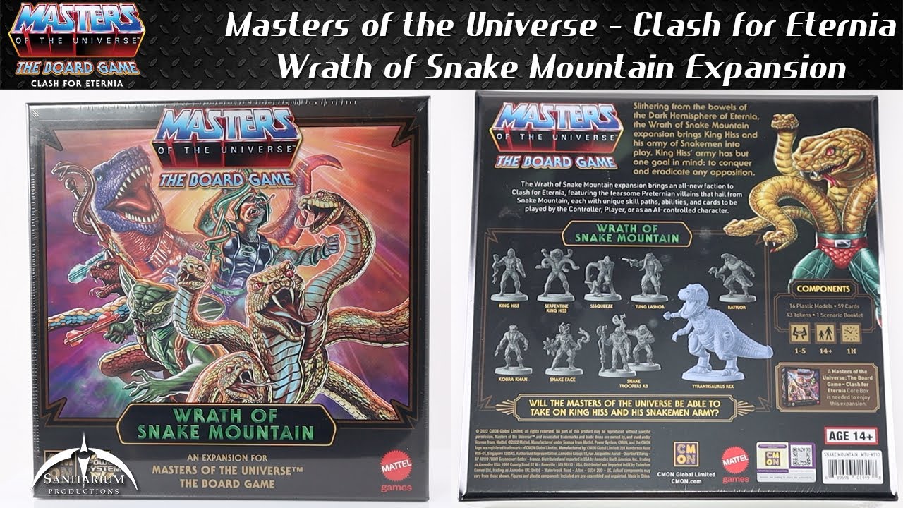 Masters of the Universe Clash for Eternia Board Game Wrath of Snake ...