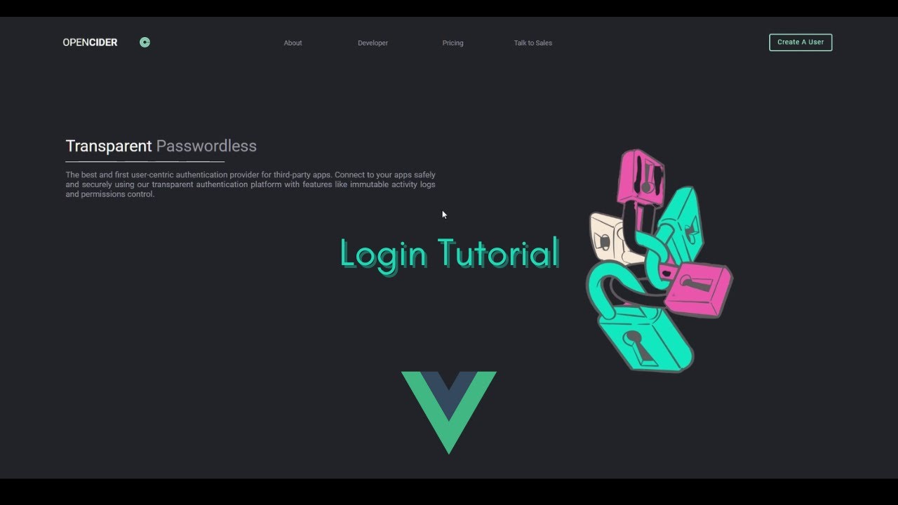 Hello World Passwordless Authentication With Vue Tutorial Youtube 9989