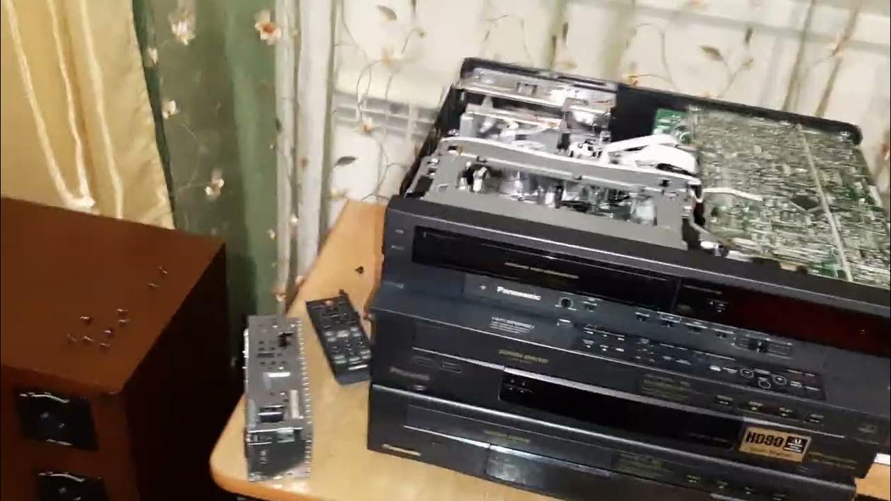 обзор HIFI стерео видеомагнитофона PANASONIC f55 ee. - YouTube