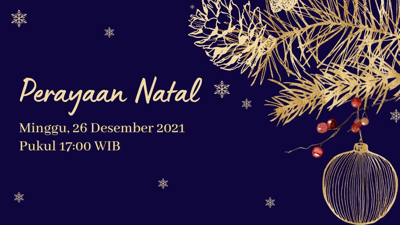 Perayaan Natal | 26 Desember 2021 | Pdt Nemo Bahari | Franky Kuncoro ...