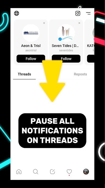 How To Pause All Notifications On Threads - YouTube