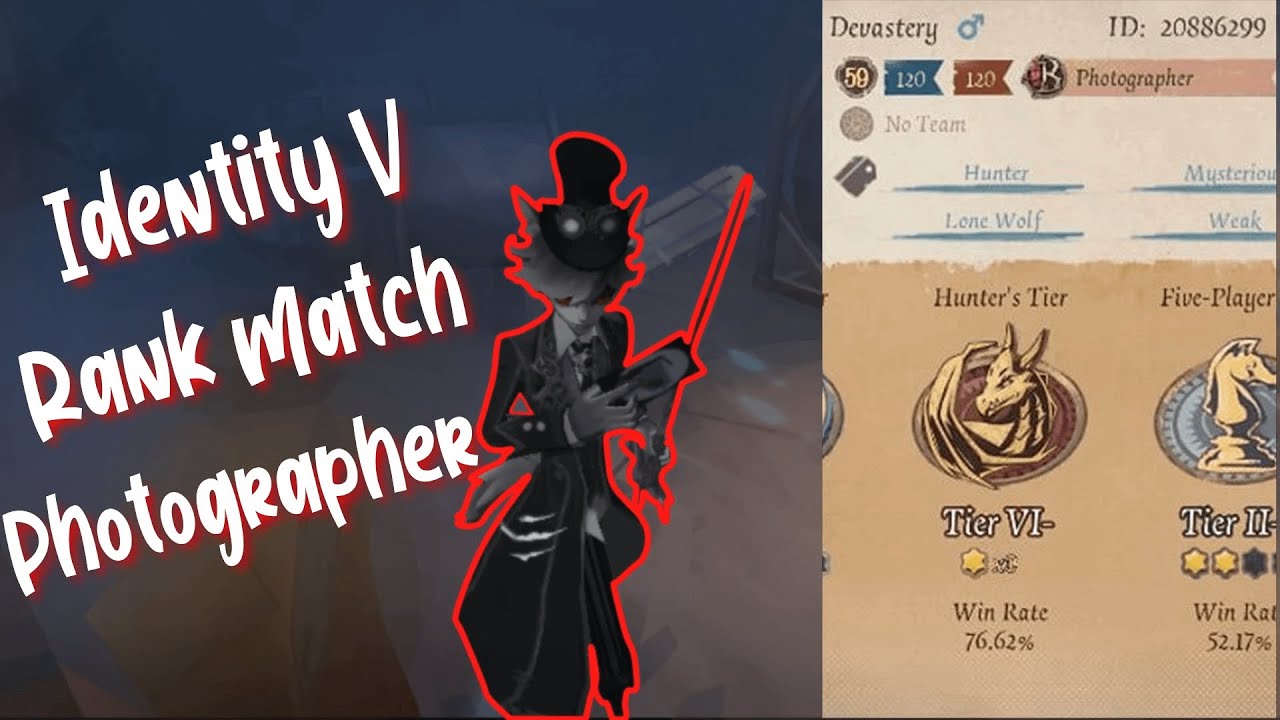 Rank Match 04/02/2020 - Photographer Gameplay (Identity V) - YouTube