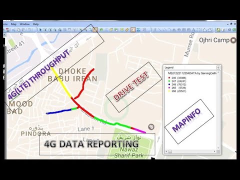 How to create 4G throughput report using Mapinfo