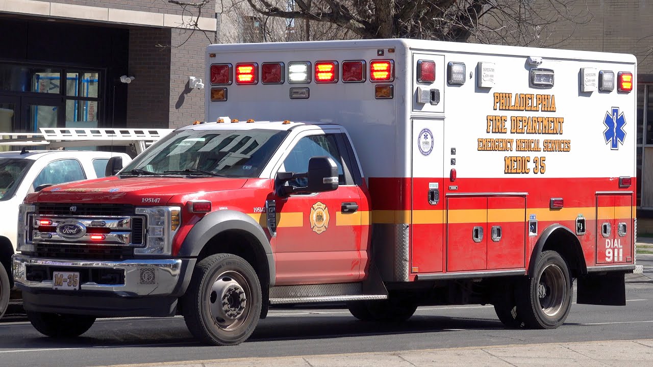 Philadelphia Fire Department Medic 35 Responding - YouTube