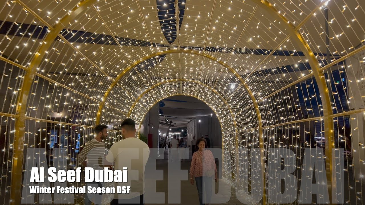 Giant Christmas Tree Winter Season Al Seef Dubai 2023 - YouTube