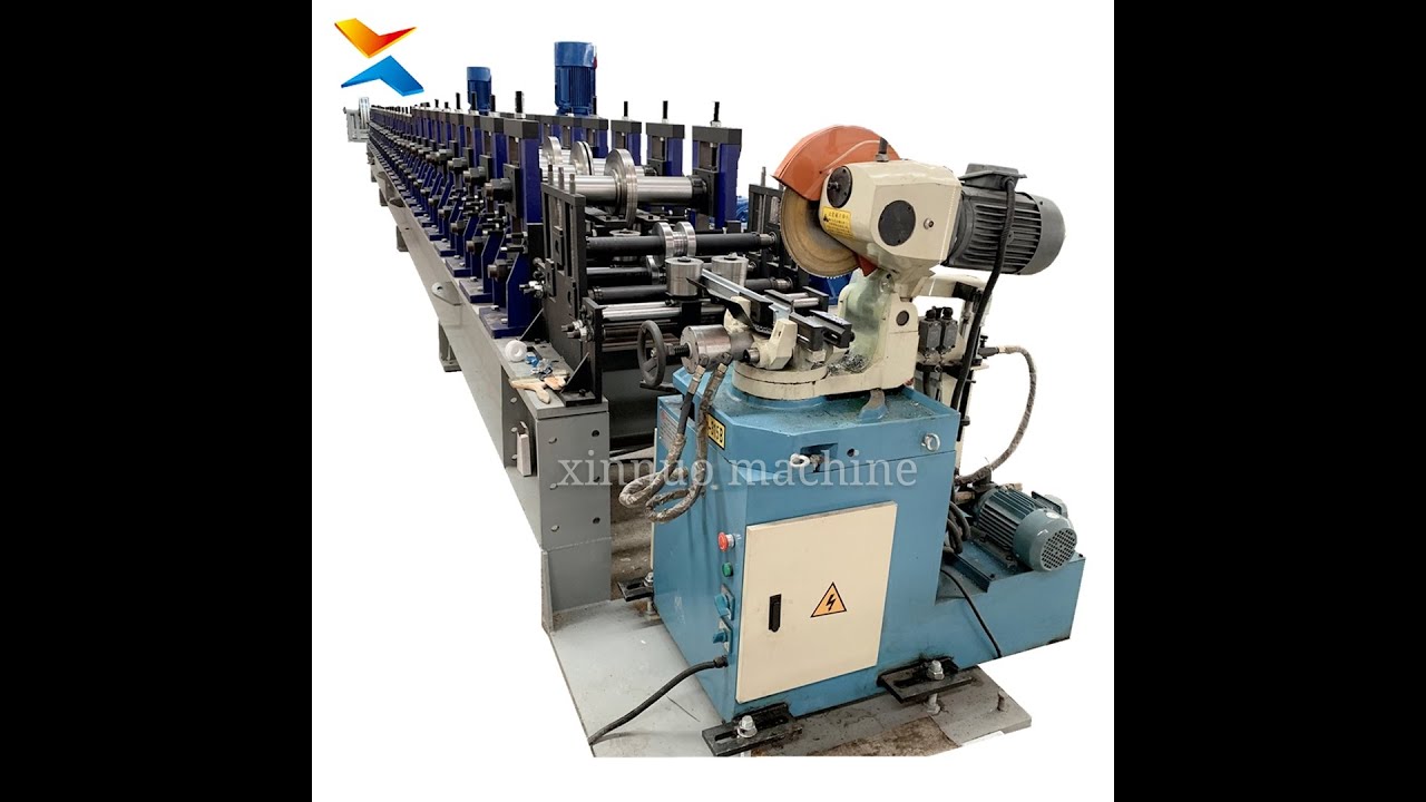 solar strut roll forming machine - YouTube