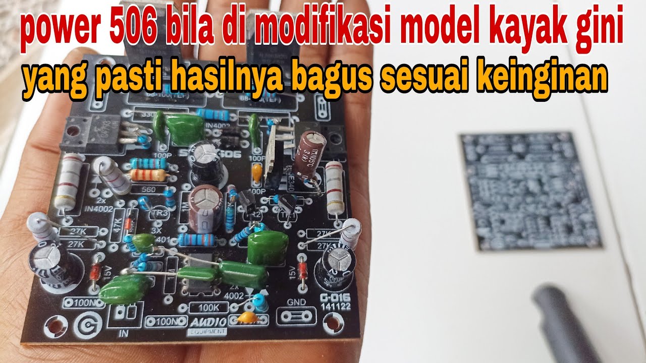 ic power 506 jangan di buat otomatis dco tapi bisa kita manfaatkan ...