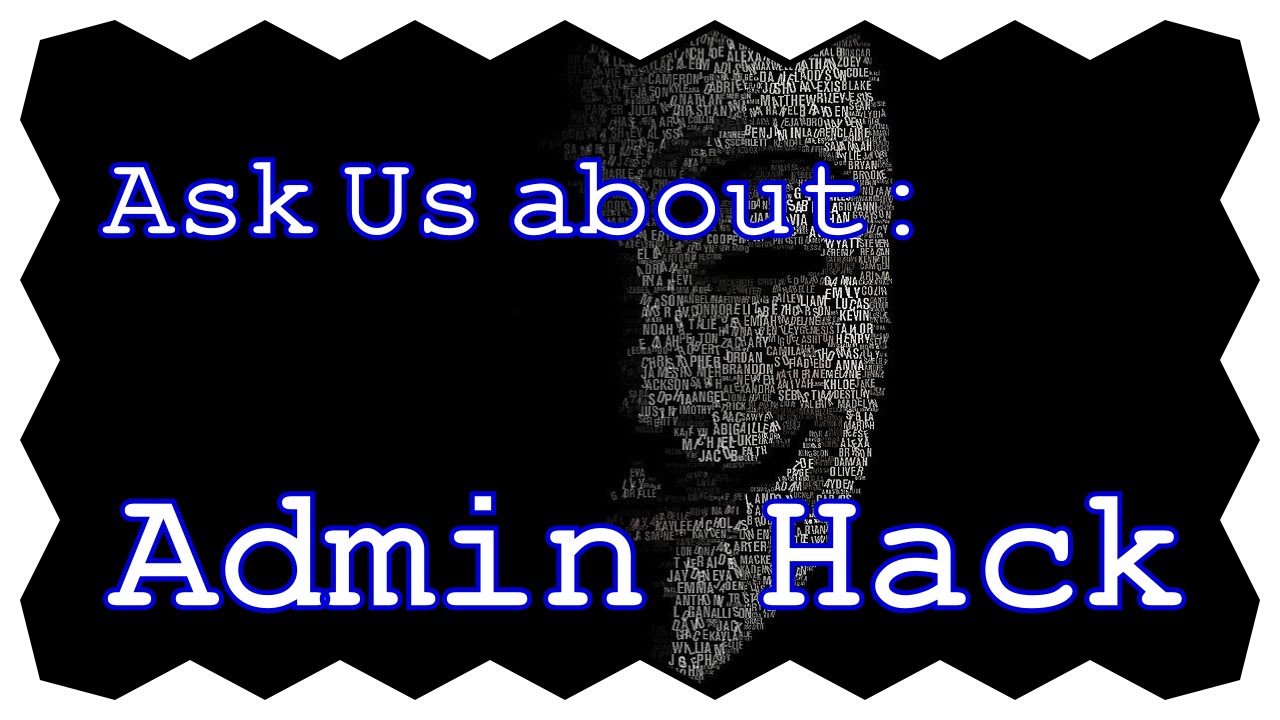 Ask Us #Admin-Hack - YouTube