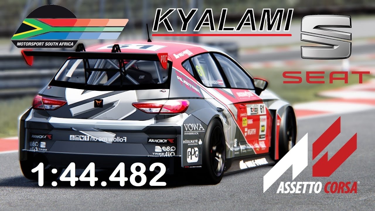 Kyalami - HOT LAP 1.44.482 Seat Cupra TCR + SETUP - YouTube