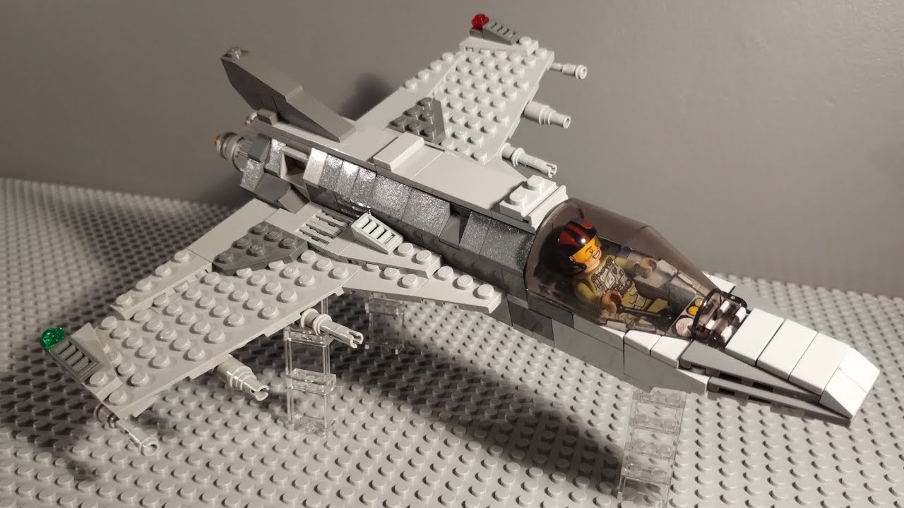Lego Top Gun Maverick fighter jet moc - YouTube