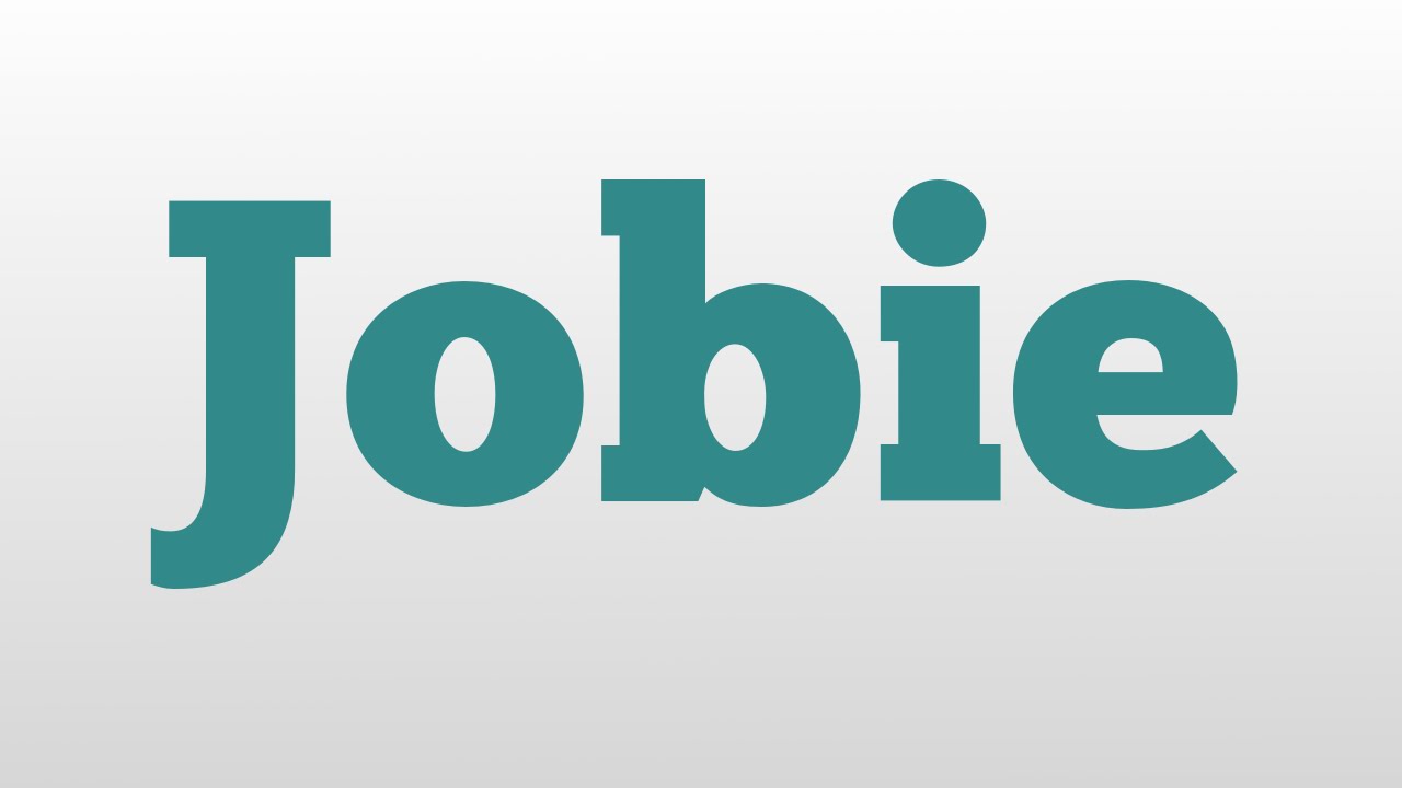 Jobie meaning and pronunciation - YouTube