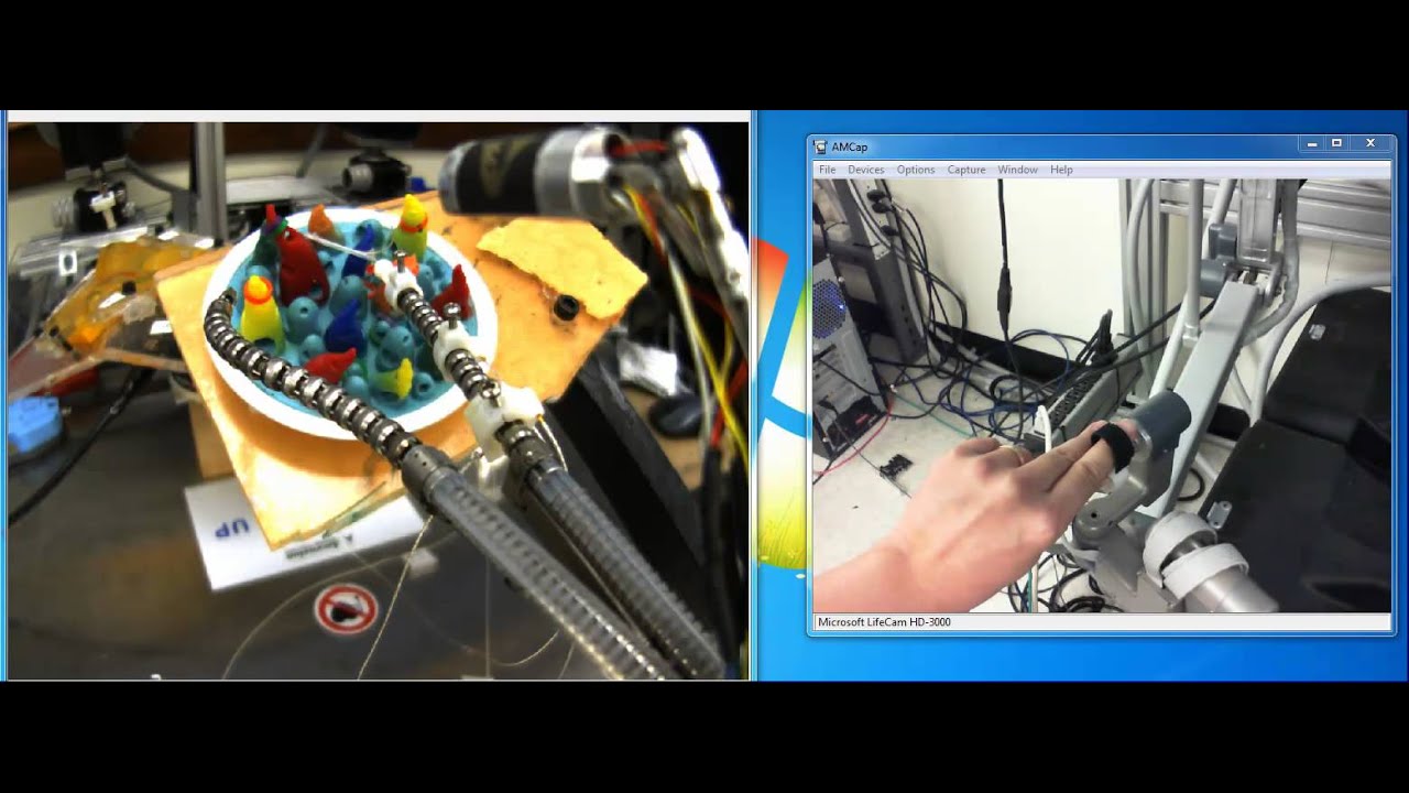 TeleOperation Demonstration using da Vinci Research Kit with IREP - YouTube