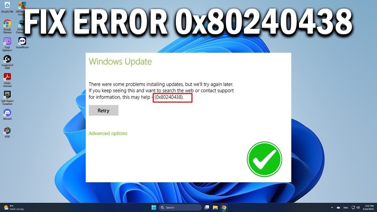 How To Fix 0x80240438 ‘There Were Some Problems Installing Updates ...