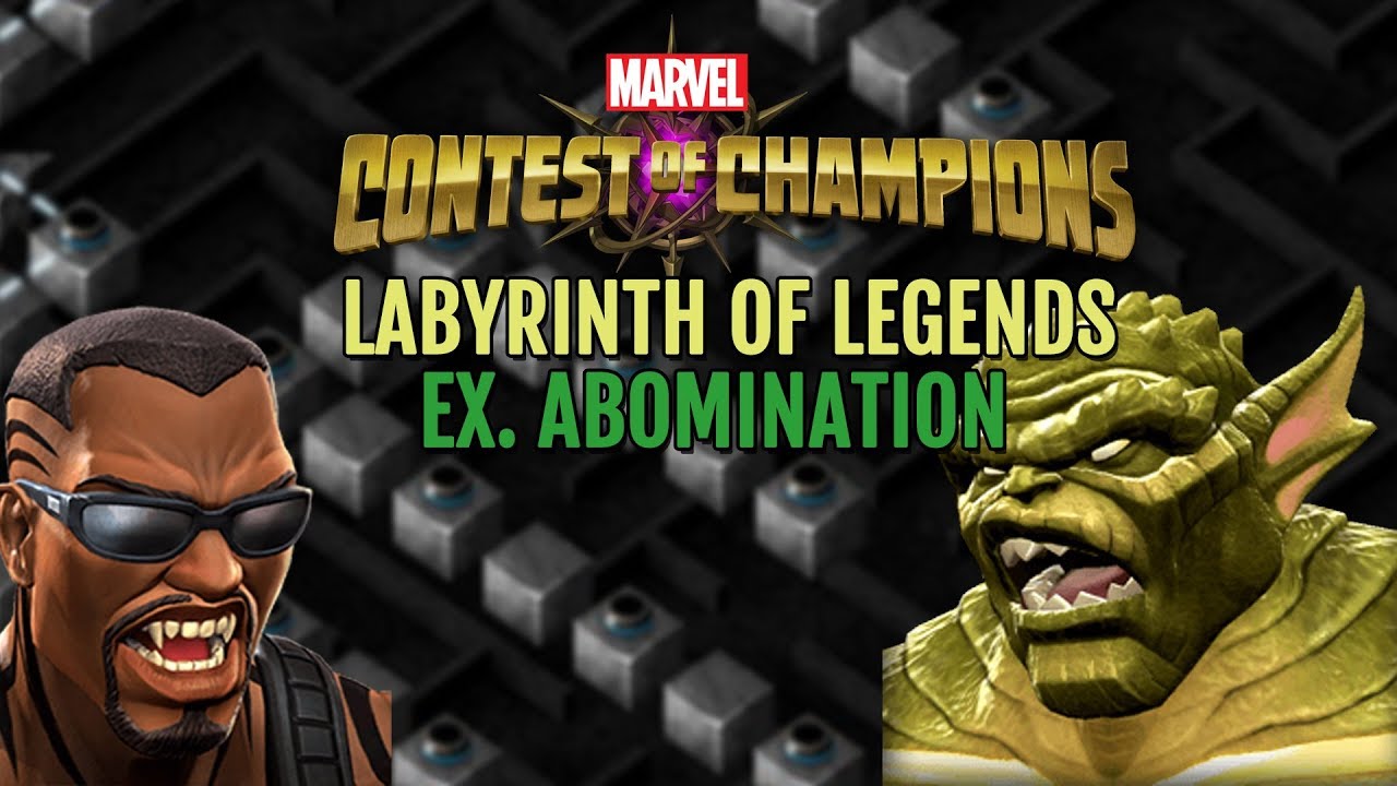 MCoC Labyrinth of Legends - R5 Blade vs EX. Abomination (Full Kill ...