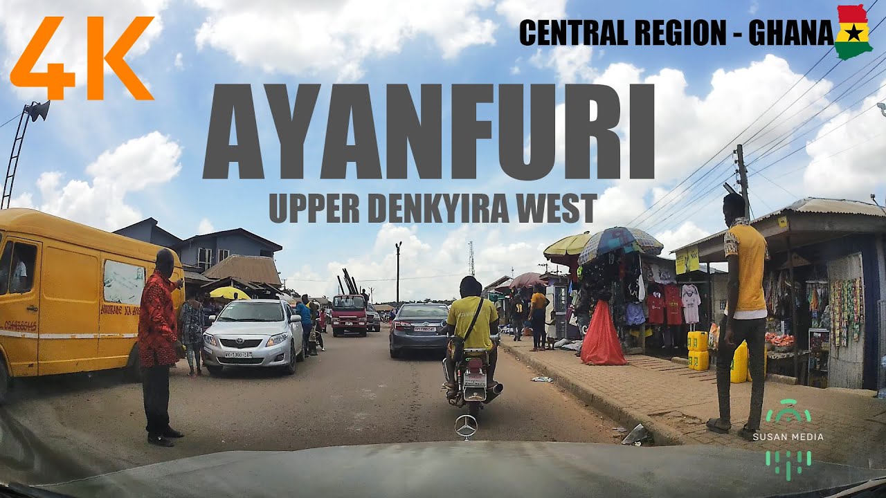 Ayanfuri Drive from Denkyira Domenase Nkotumso Central Region Ghana 4K ...