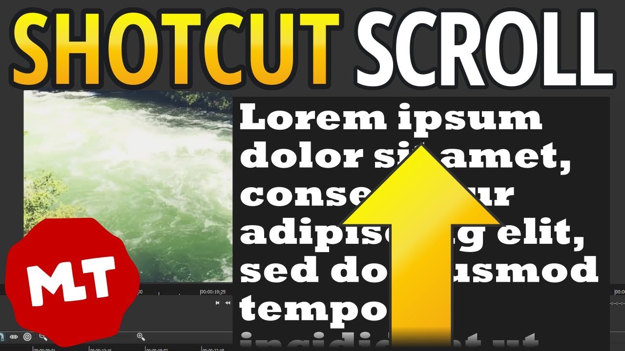 Shotcut Animated Scrolling Text 🎥 Credits Crawl Tutorial - YouTube