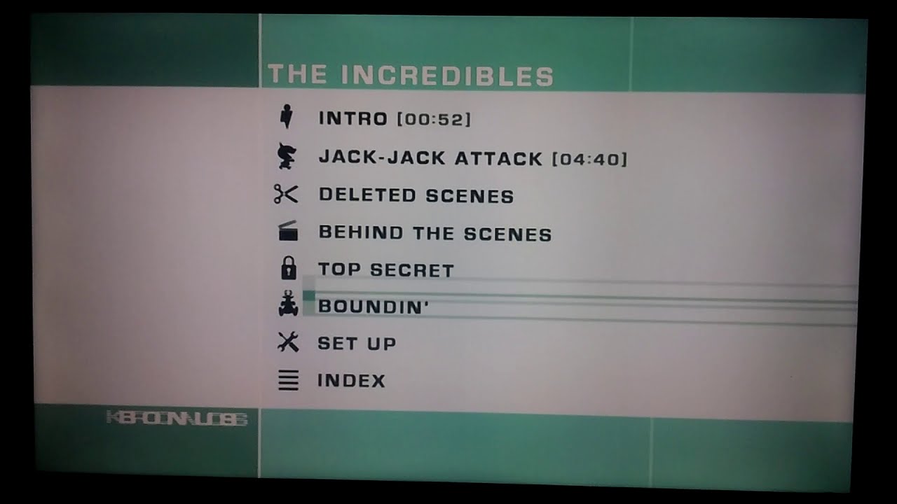 The Incredibles (2004) - Main Menu (DVD) (Disc 2) - YouTube