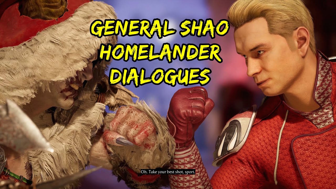 General Shao v Homelander - Dialogues - Mortal Kombat 1 - YouTube