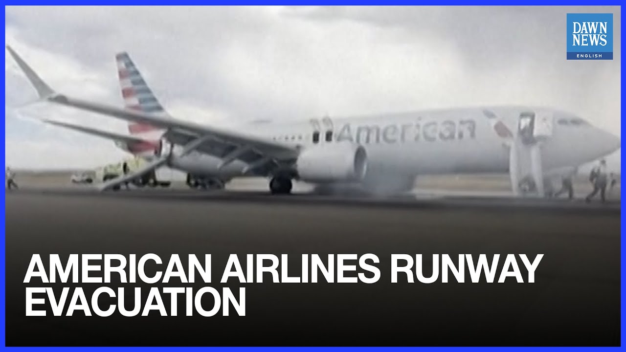 Passengers Evacuate American Airlines Plane on Runway Due to Mechanical ...