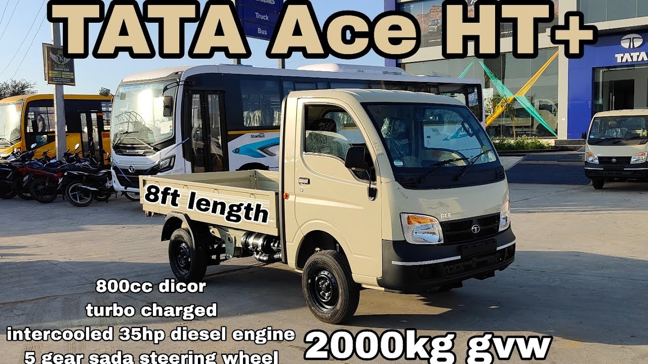 tata Ace HT plus turbo charged intercooled 35hp diesel engine 5 gear ...