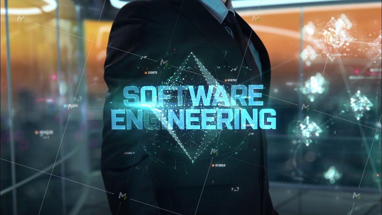 Businessman with Software Engineering hologram concept - YouTube