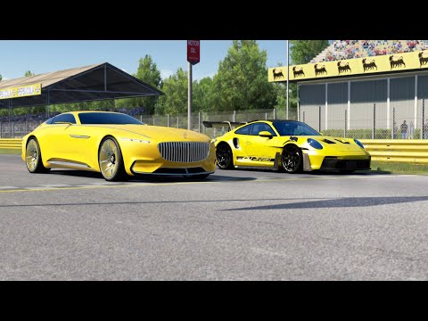 Mercedes-Maybach 6 Vision Concept 2016 vs Porsche 911 GT3 RS (992) 2023 ...