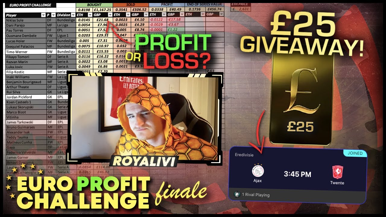 PROFIT or LOSS for the SERIES FINALE? + £25 GIVEAWAY! | Sorare Euro ...