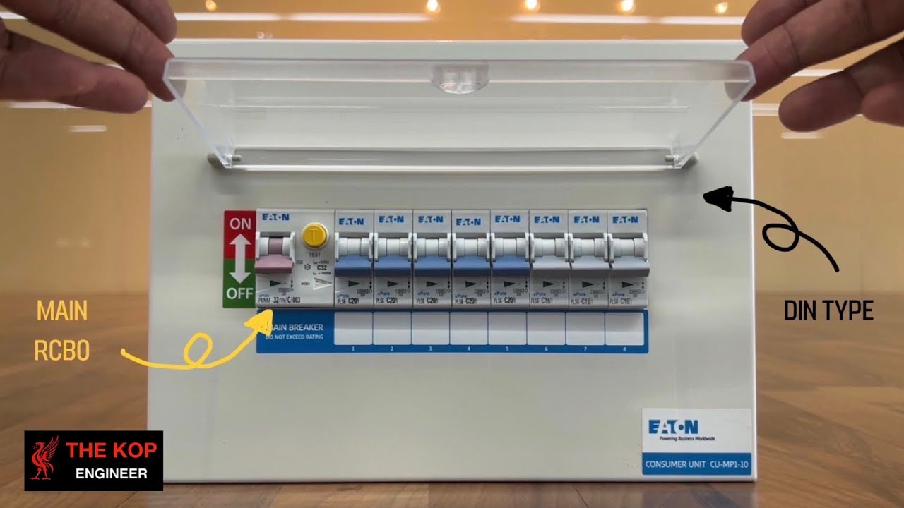 แนะนำ CONSUMER UNIT MAIN RCBO DIN TYPE - YouTube